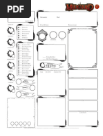 Crooked Moon - Character Sheet | PDF | Role Playing Games | Tabletop Games