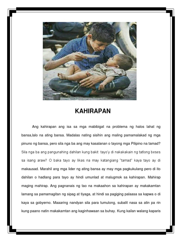 Kahirapan Final | PDF