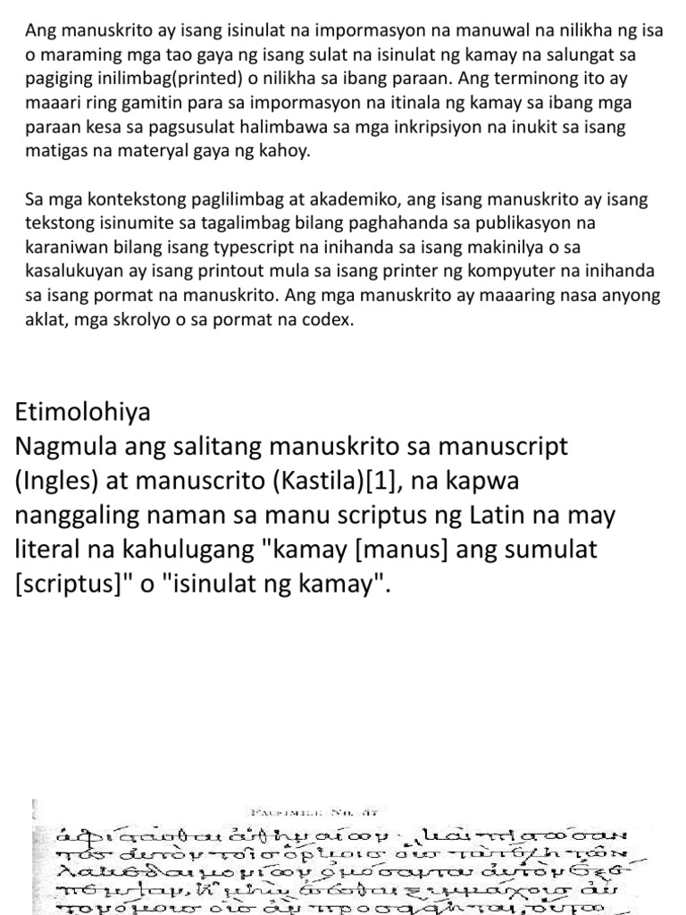 MANUSKRITO | PDF | Manuscript | Publishing