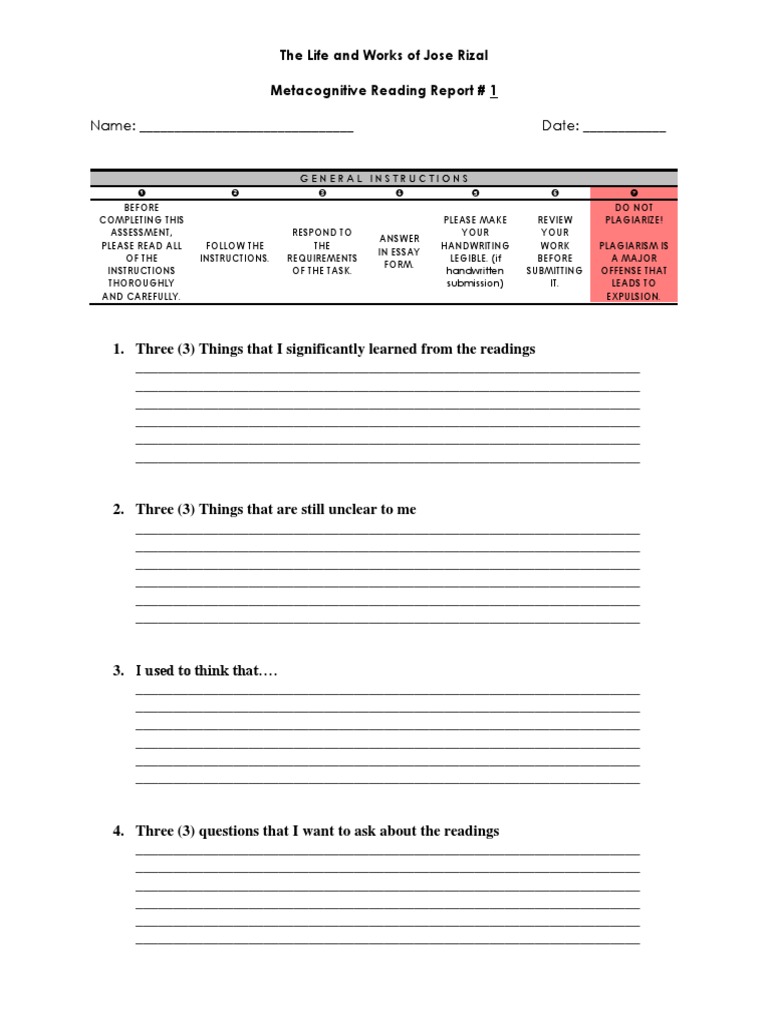 MRR Template RZL110 | PDF | Teaching | Psychology