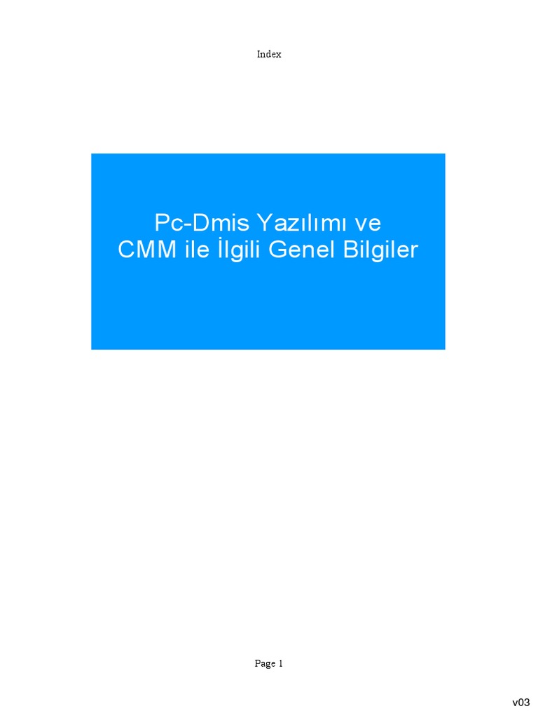 CMM PC Dmis | PDF
