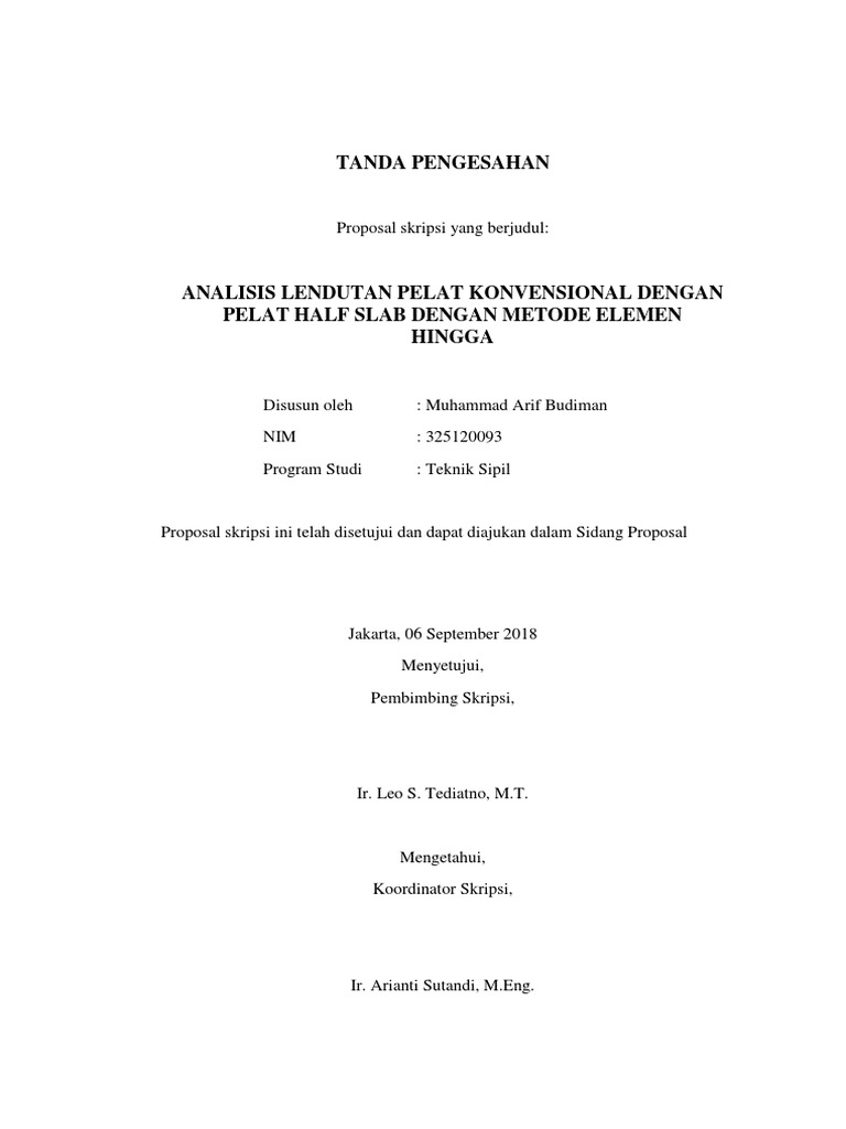Proposal Untar - Contoh | PDF