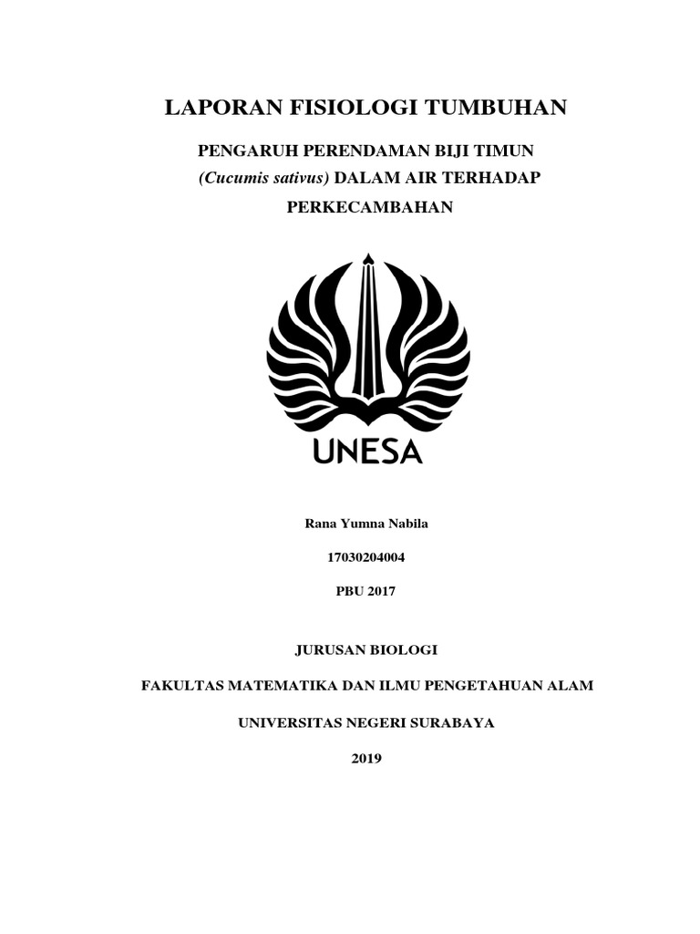 Pengaruh Lama Perendaman Biji Timun LAPORAN FISIOLOGI TUMBUHAN | PDF Pengaruh Lama Perendaman Biji Timun LAPORAN FISIOLOGI TUMBUHAN | PDF