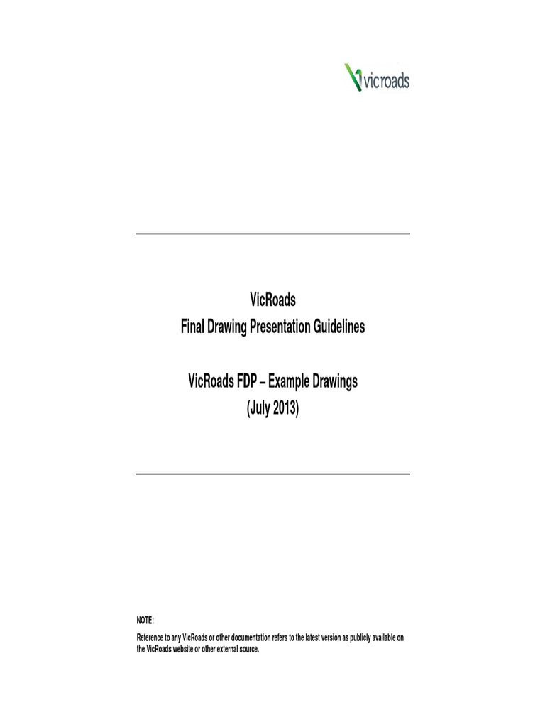 VicRoads Final Drawing Guidelines | PDF | Transport Infrastructure ...