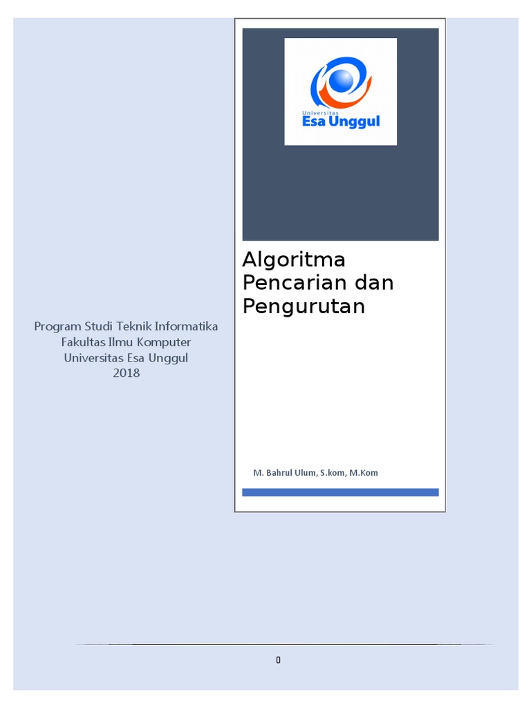 Algoritma Pencarian dan Pengurutan Data: Teori dan Implementasi ...
