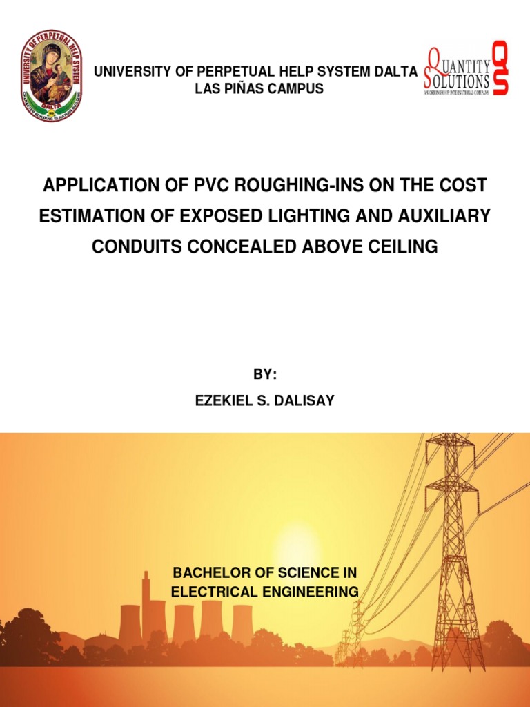 Application of PVC Roughing-Ins On The Cost Estimation of Exposed ...
