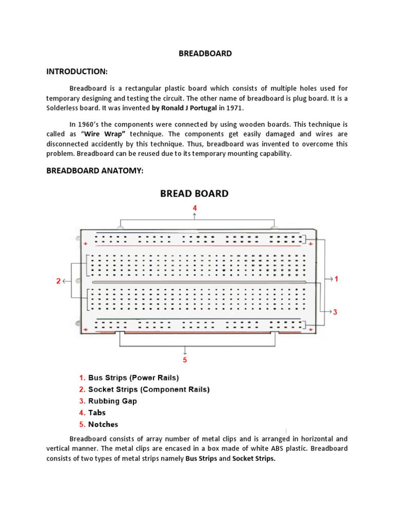 Breadboard Document 1 | PDF | Electronic Design | Electromagnetism