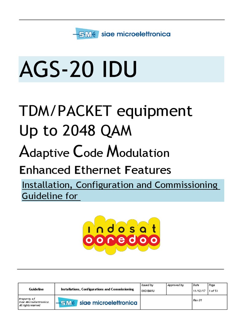 INDOSAT - AGS-20 - Installation, Configuration and Commissioning ...