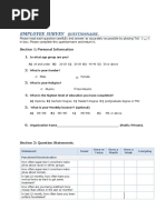 Gender Discrimination Survey Questionnaire | PDF