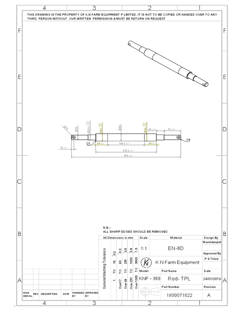 3 Point Linkage Rod | PDF