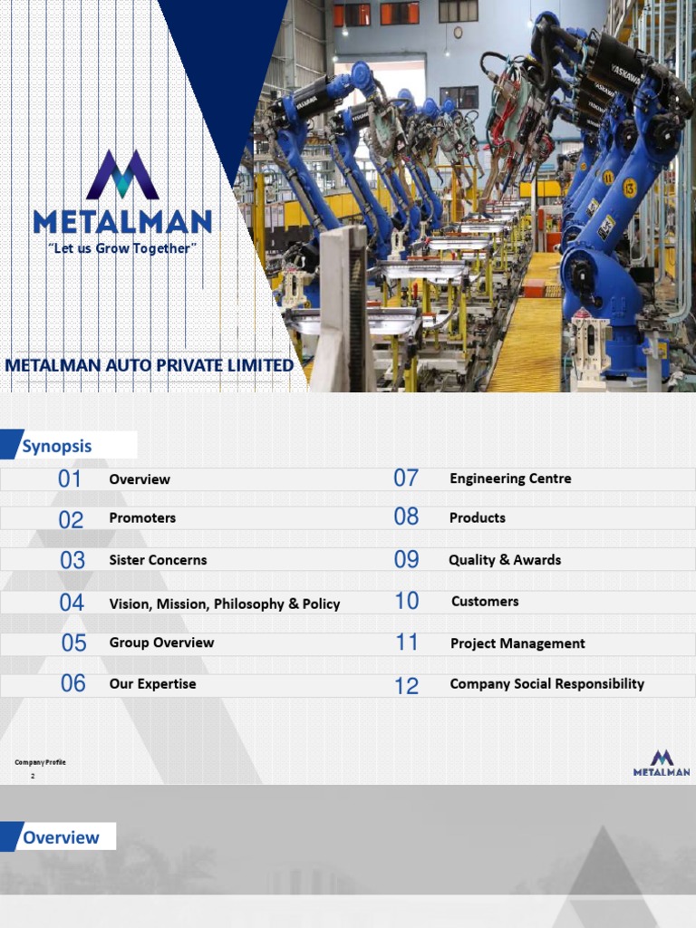 Company Profile - Metalman | PDF | Machining | Pipe (Fluid Conveyance)