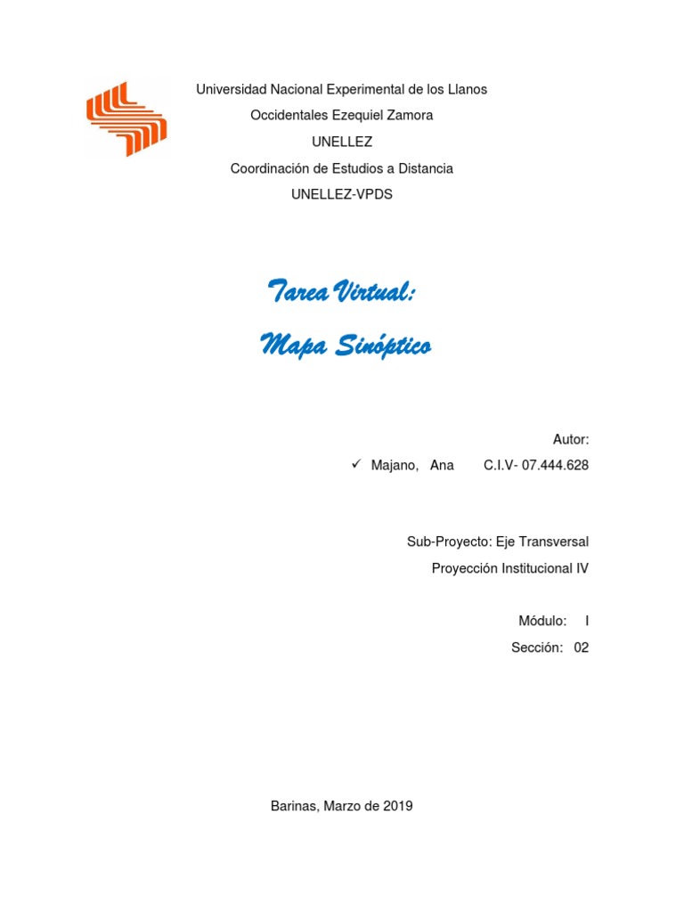 Mapa Conceptual de UNELLEZ | PDF | Moodle | Tecnología de información y ...