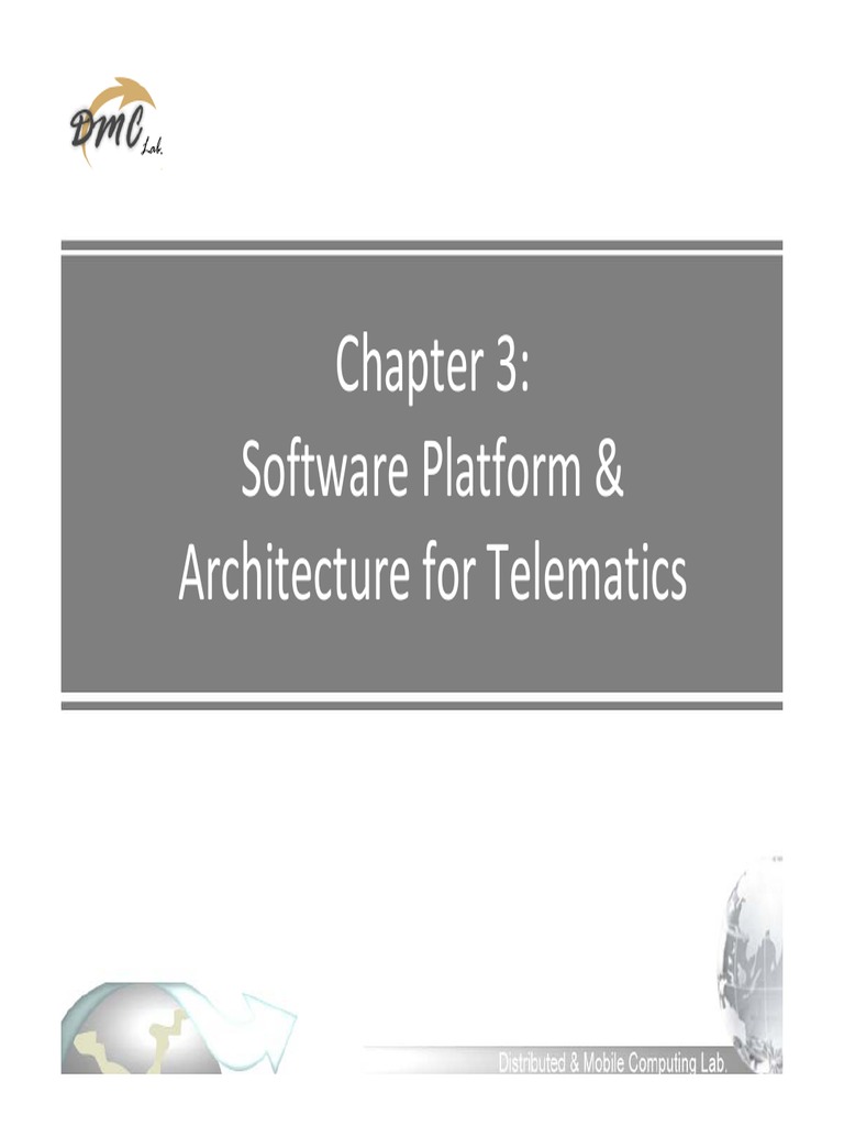 Chapter 3: Software Platform & Architecture For Telematics | PDF ...