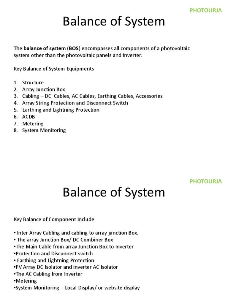 2 - Balance of System | PDF