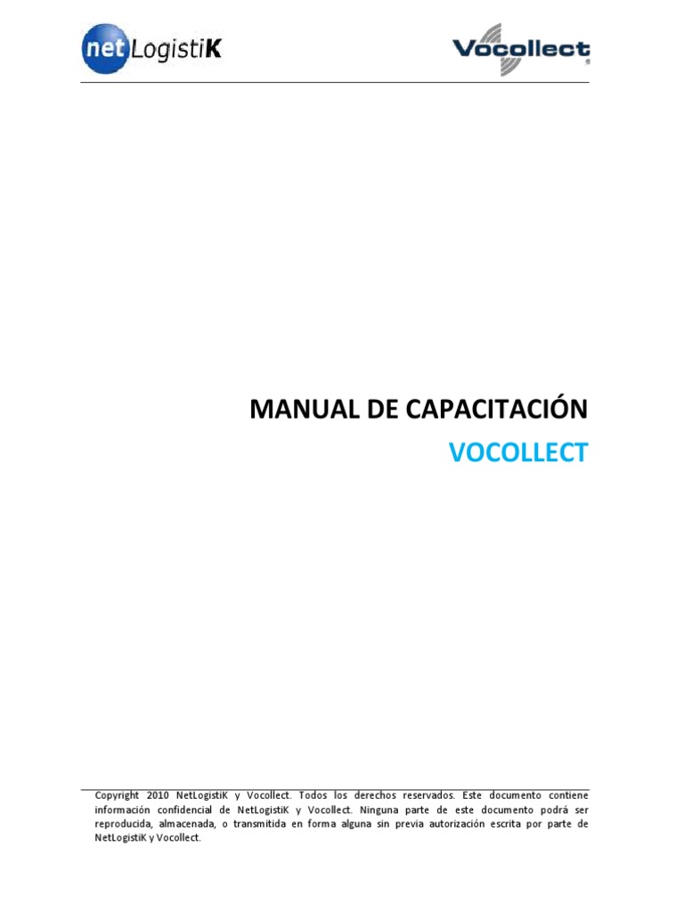 Manual de Capacitación Vocollect | PDF | Usuario (informática ...