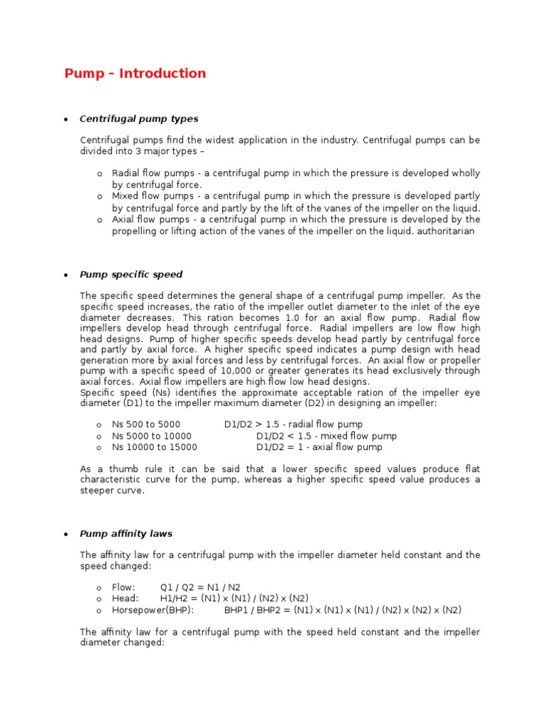 An In-Depth Introduction to Centrifugal Pumps: Types, Characteristics ...