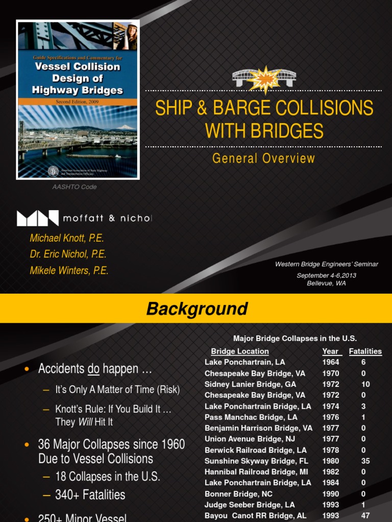 Bridge Collision Risk Analysis | PDF | Ships | Bridge