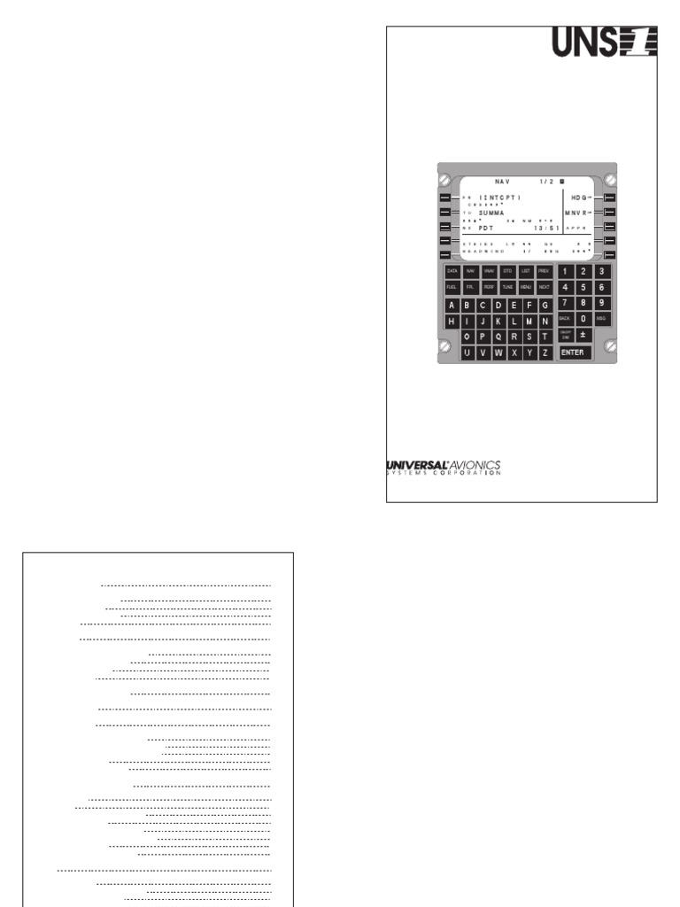 Universal FMS UNS 1Ksv604 Operators Checklist | PDF | Menu (Computing ...