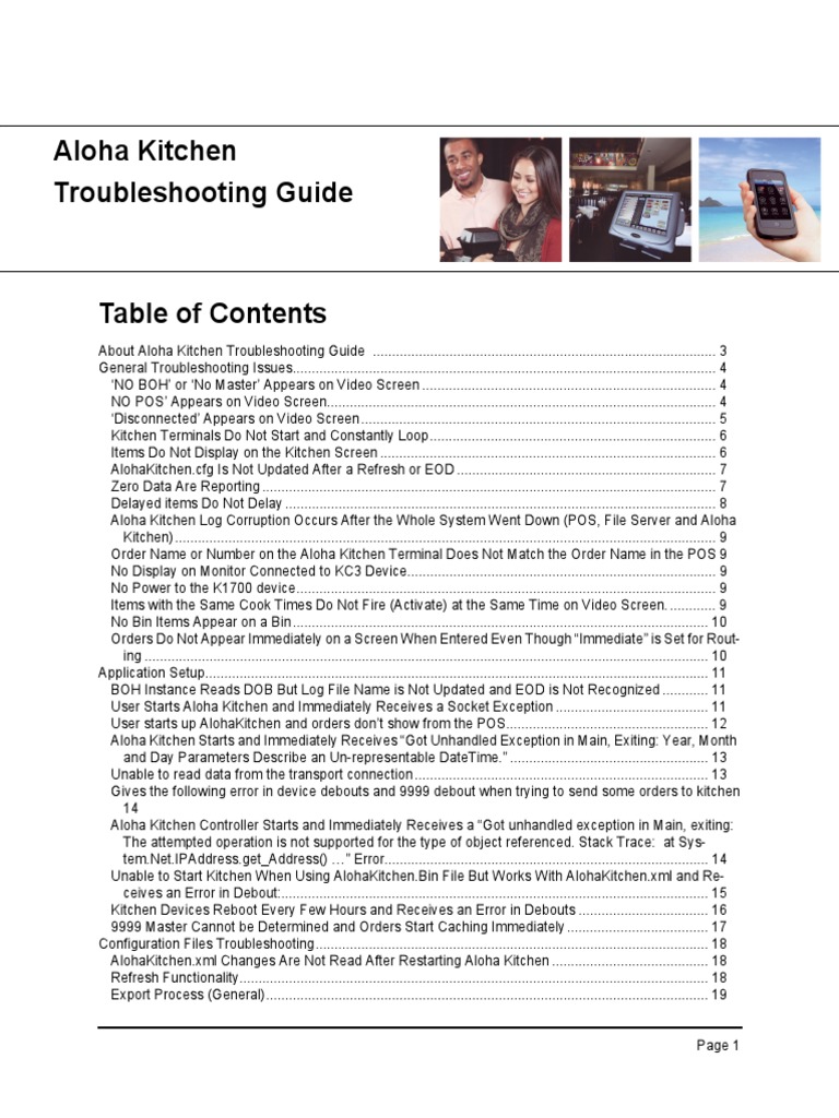 Aloha POS Troubleshooting | PDF | Point Of Sale | Port (Computer ...