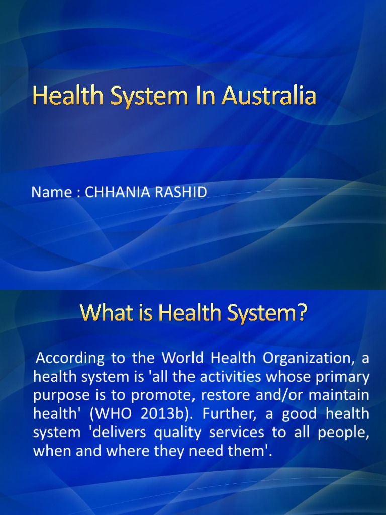 Overview of Australia's Healthcare System | PDF | Prescription Drugs ...