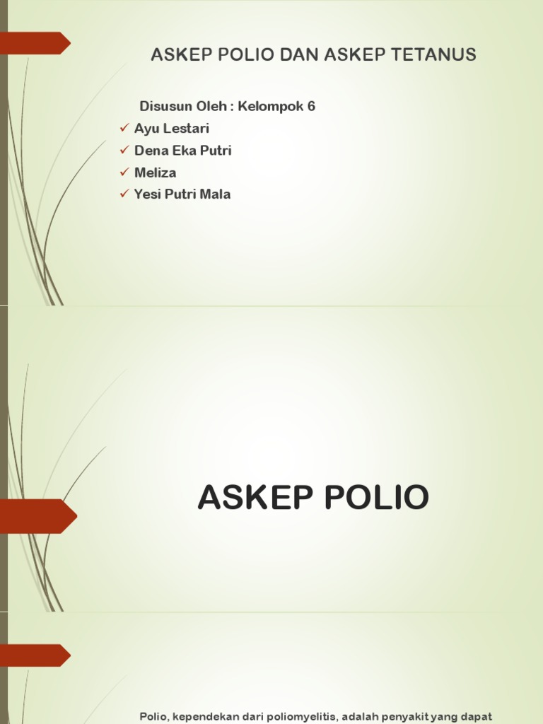 Askep Polio Dan Tetanus | PDF