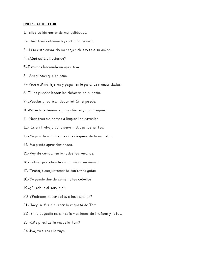 Rooftops 6 - Unit 1 - at The Club | PDF