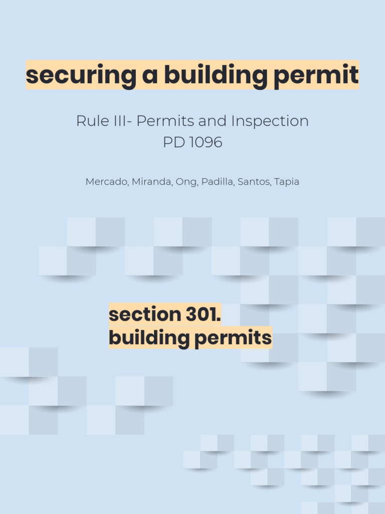 Securing A Building Permit | PDF | Elevator | Wall