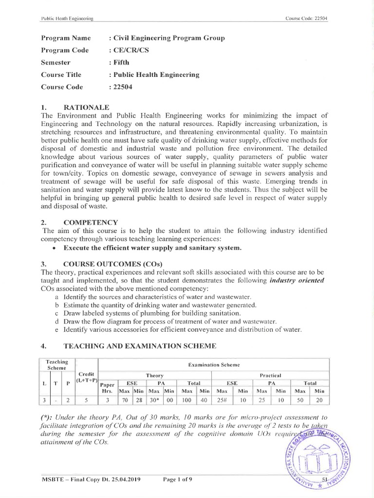 Public Health Engineering | PDF