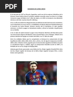 Biografia de Messi en Ingles | PDF | Lionel Messi | Códigos de fútbol