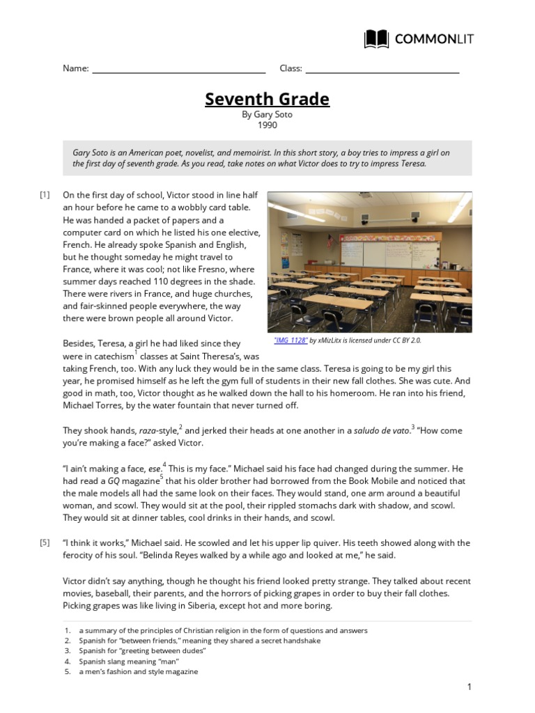 Commonlit Seventh-Grade Student-Pages-Deleted | PDF