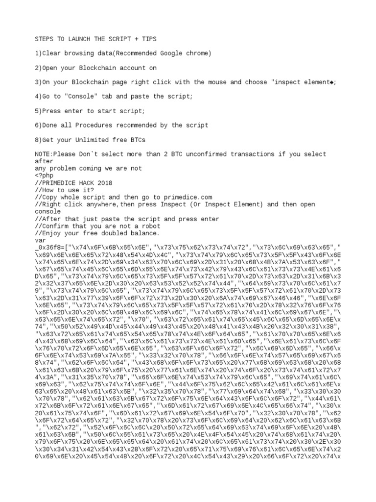 Blockchain Hack Script Pdf Orthography Information Science
