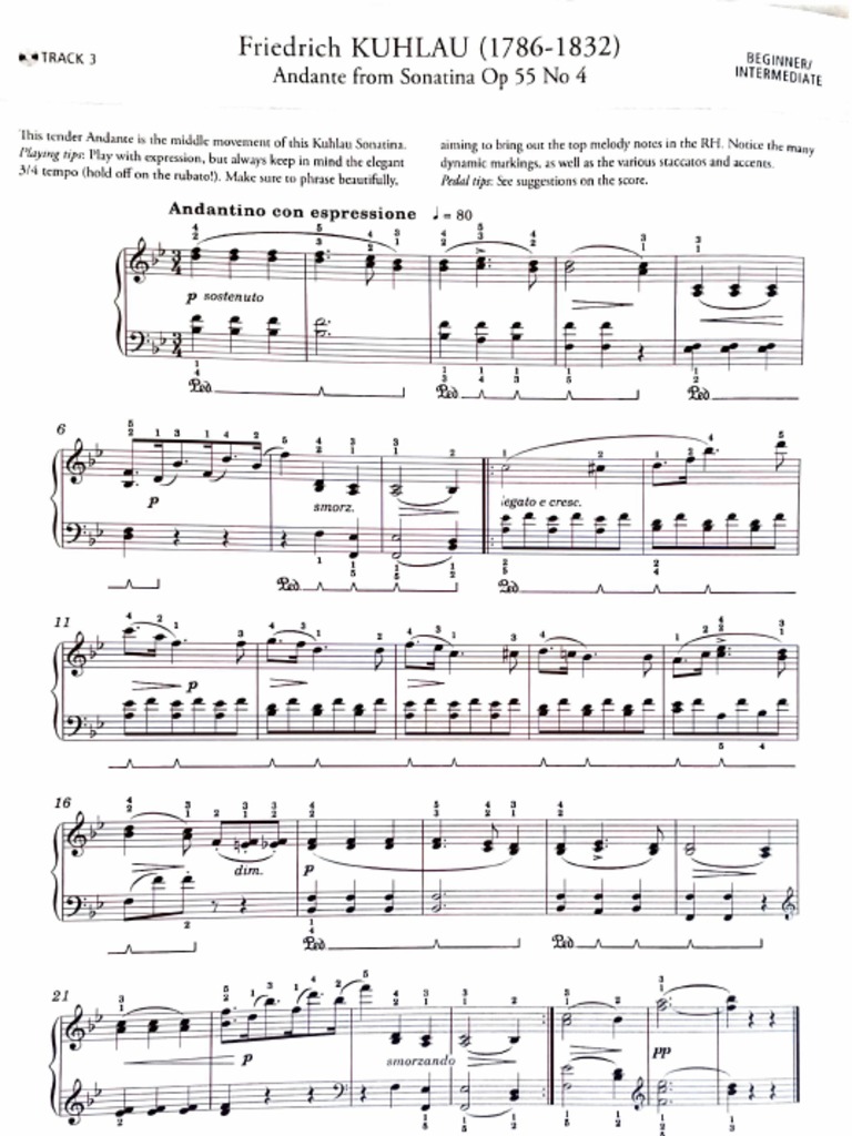Classical sheet music