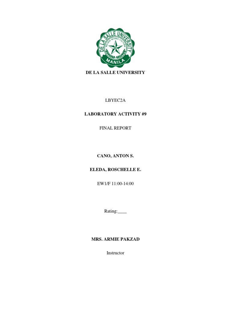 Laboratory Report of The Basic Arithmetic Operations Using C++ | PDF ...