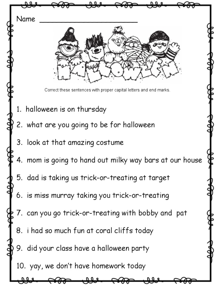 Halloween Packet Part13 | PDF