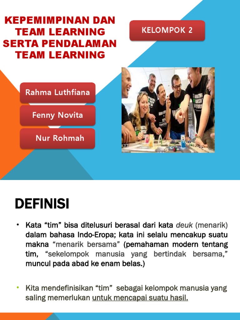 Tugas Ke 2 Kelompok 2 Topik 5 Tentang Kepemimpinan Dan Team Learning | PDF
