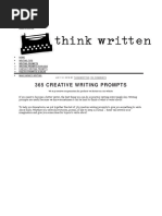 50 Creative Writing Exercises | PDF | Creative Writing | Narrative