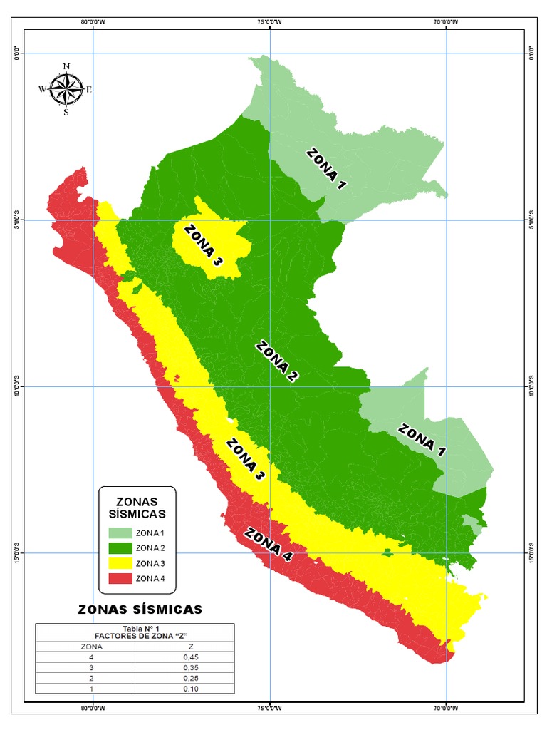 Mapa de Zonificación Sismica PDF | PDF