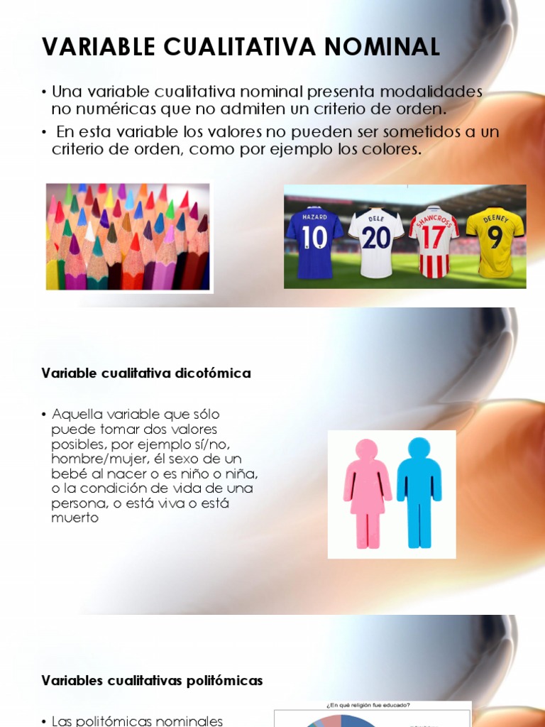 Variable Cualitativa Nominal... | PDF