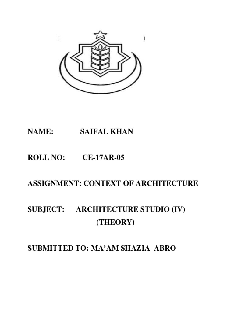 Contextual Design Considerations: An Analysis of Architectural Context ...