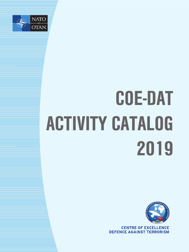 COE-DAT 2019 Activity Overview | PDF | Counter Terrorism | Nato