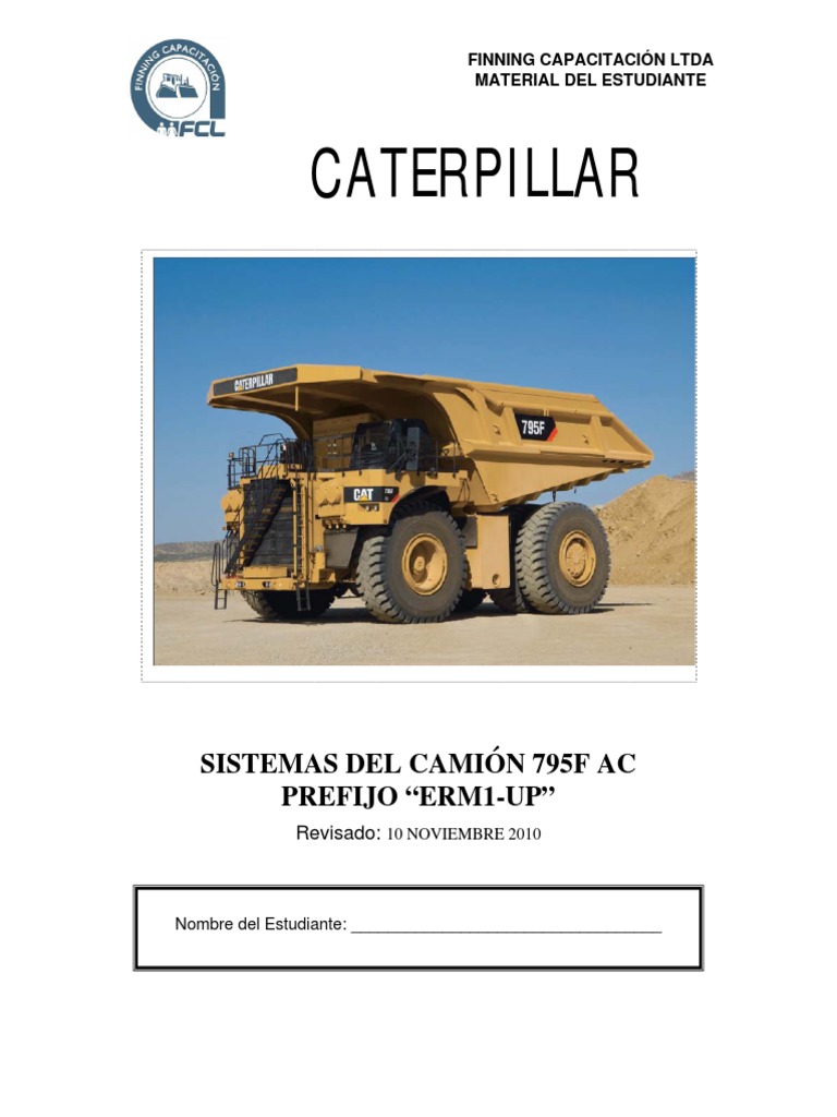 Caterpillar: Sistemas Del Camión 795F Ac Prefijo "Erm1-Up" | PDF ...
