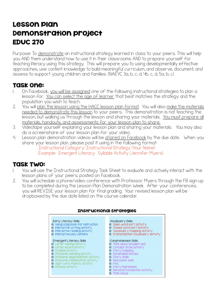 Lesson Plan Project NEW | PDF | Lesson Plan | Reading Comprehension