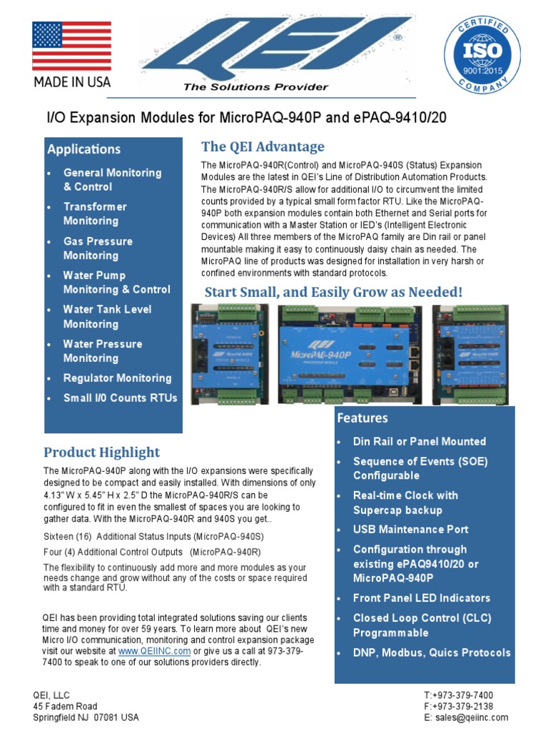 QEI SCADA Solutions | PDF | Input/Output | Control Theory