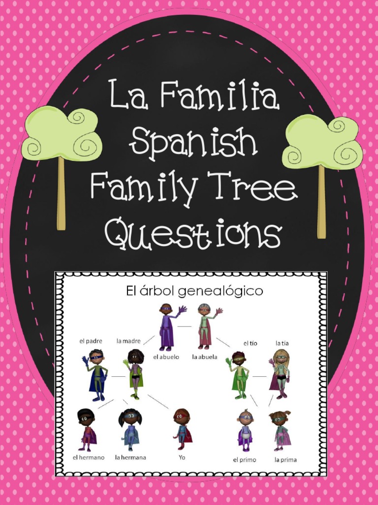 Lafamilia Spanish Family Tree Questions Worksheet | PDF | Ocio | Deportes