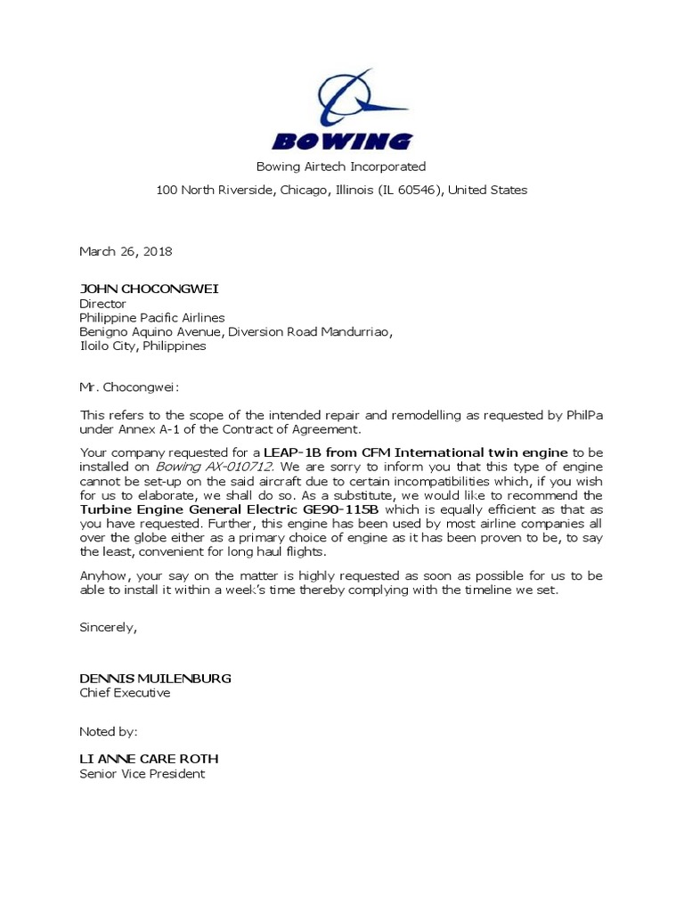 Bowing Letter Request | PDF
