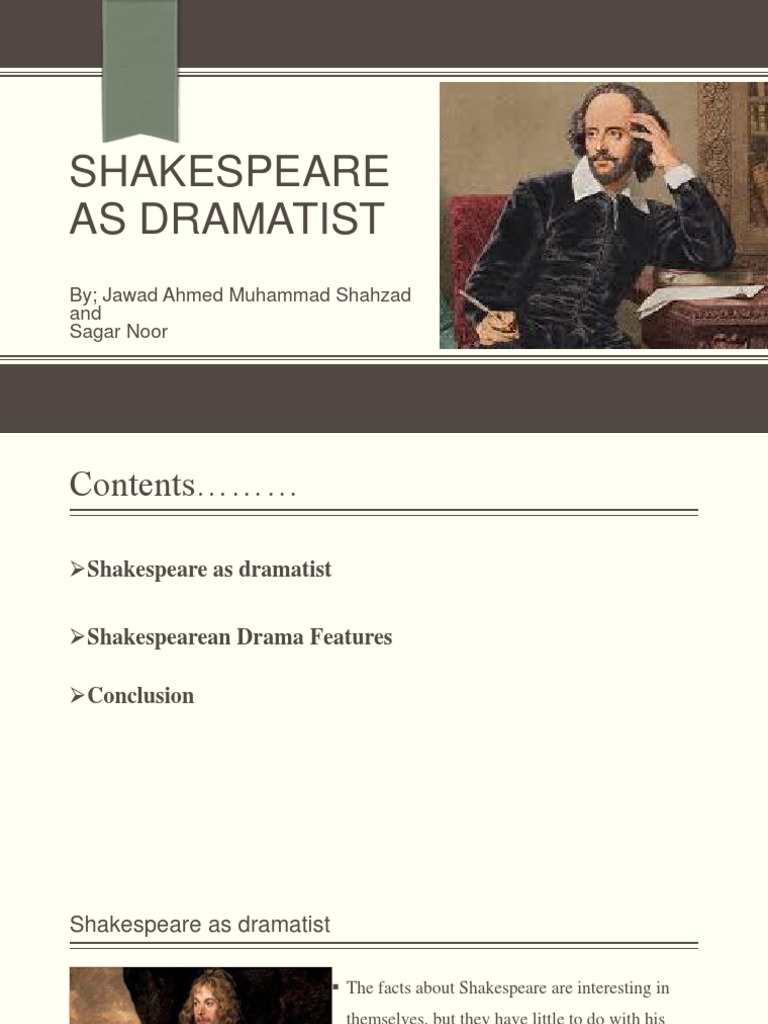Shakespeare As Dramatist | PDF | Play (Theatre) | William Shakespeare