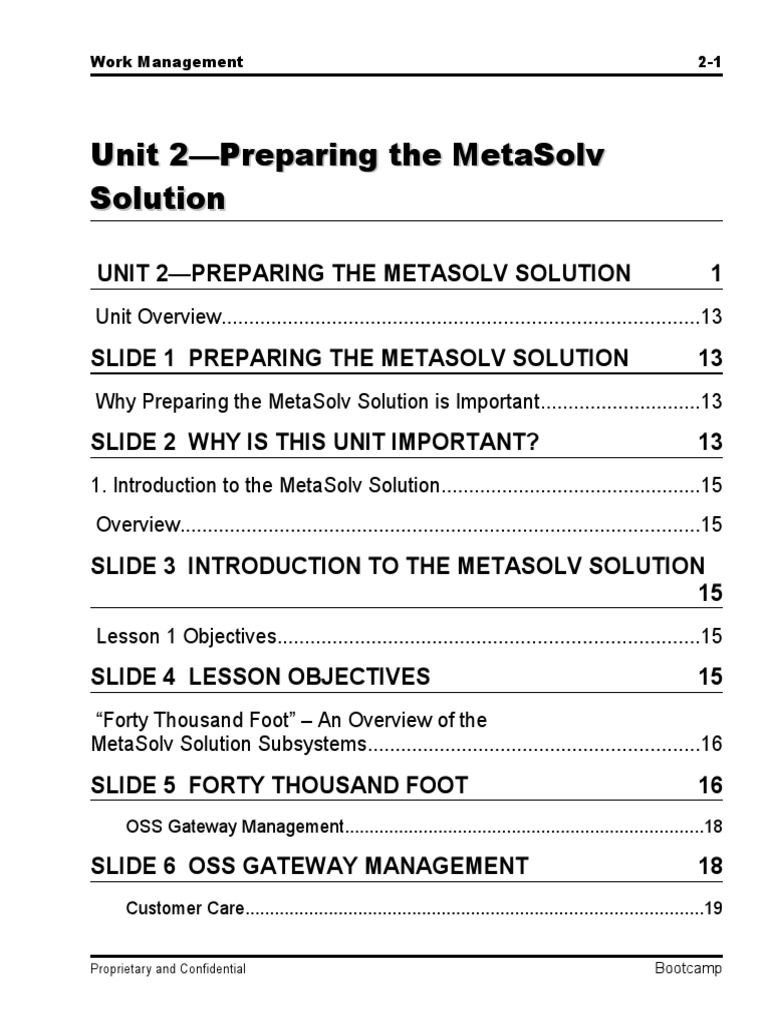 Metasolv Introduction PDF | PDF | Computer Network | Telecommunications
