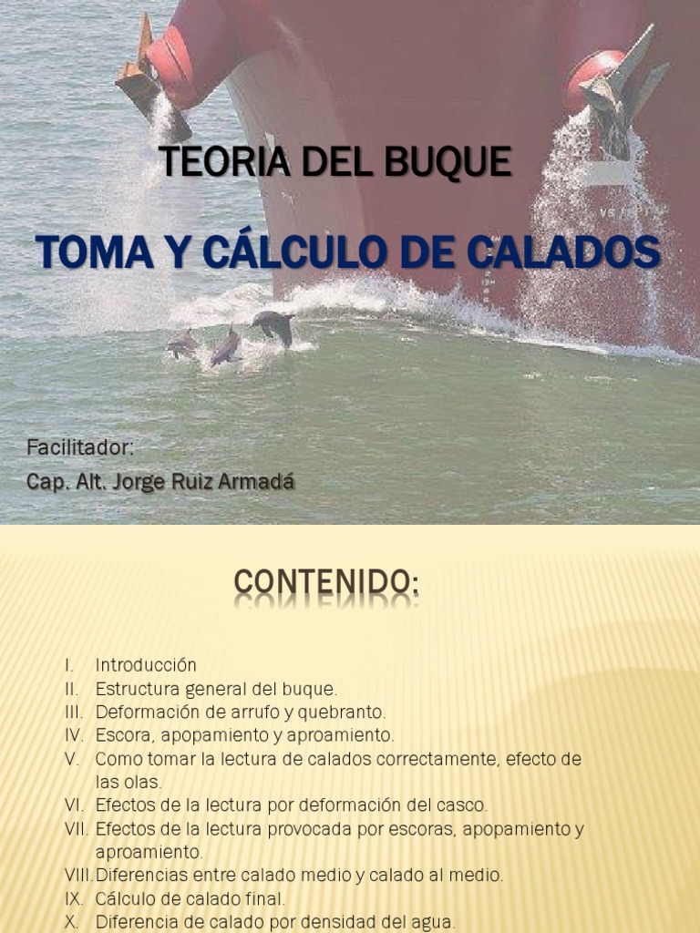 Toma y Calculo de Calados | PDF | Buques | Arquitectura naval