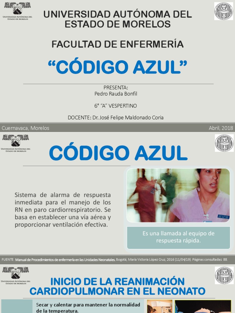 Código Azul | PDF | Reanimación cardiopulmonar | Infantes