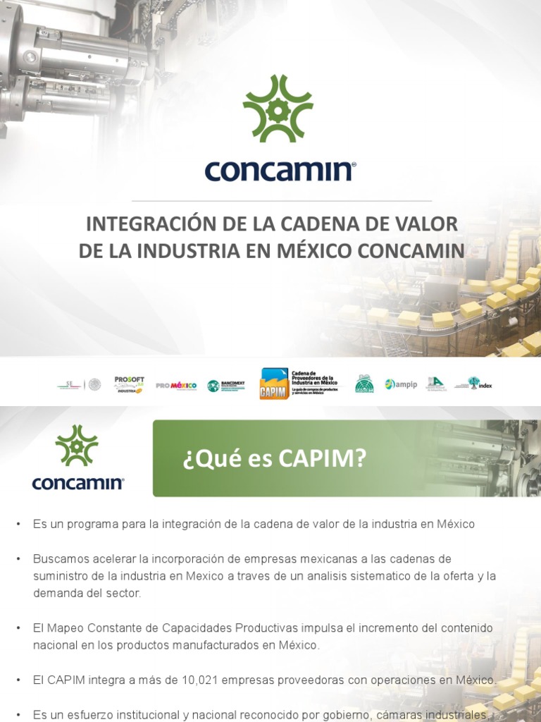 Presentacion CAPIM | PDF | Cadena de valor | México